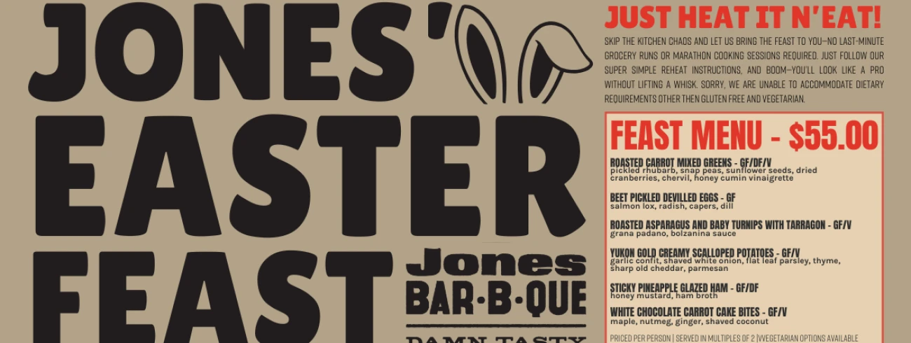 Jones' Easter Feast!: Buy Tickets Online