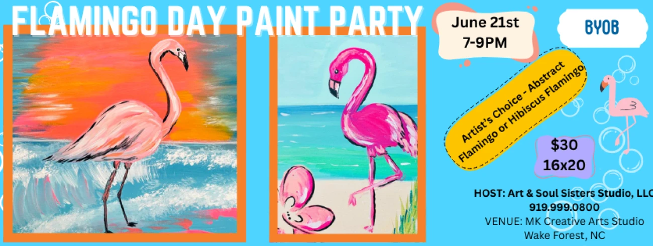 Paint Party: Celebrate National Flamingo Day: Buy Tickets Online