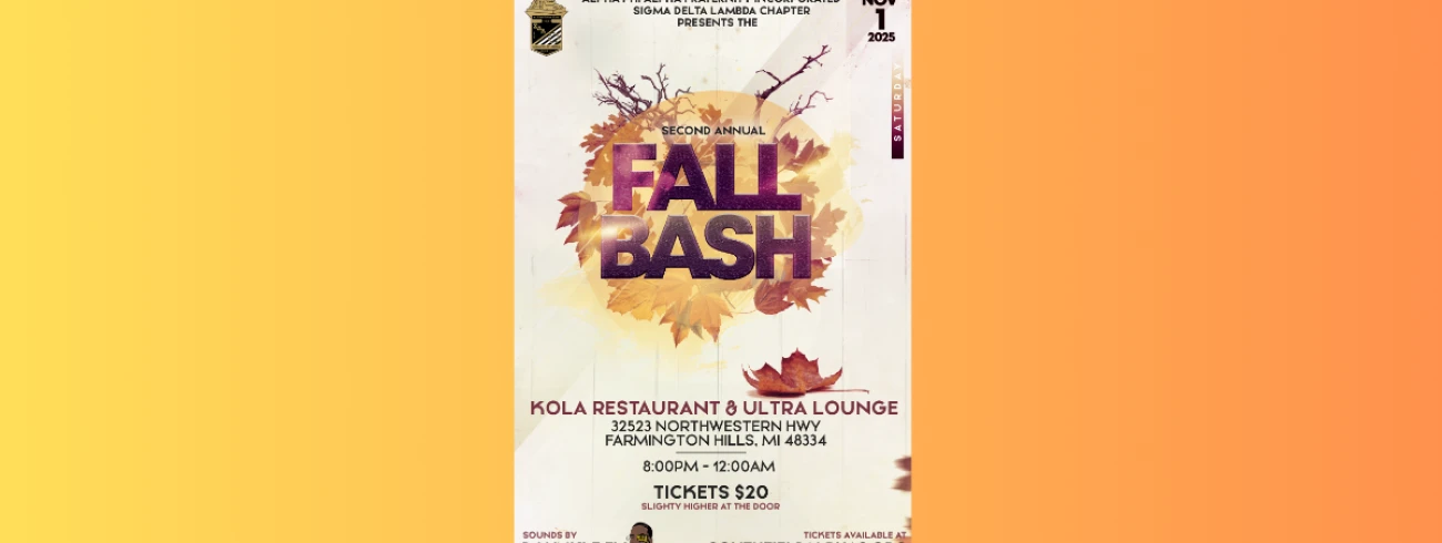 2Nd Annual Fall Bash: Buy Tickets Online